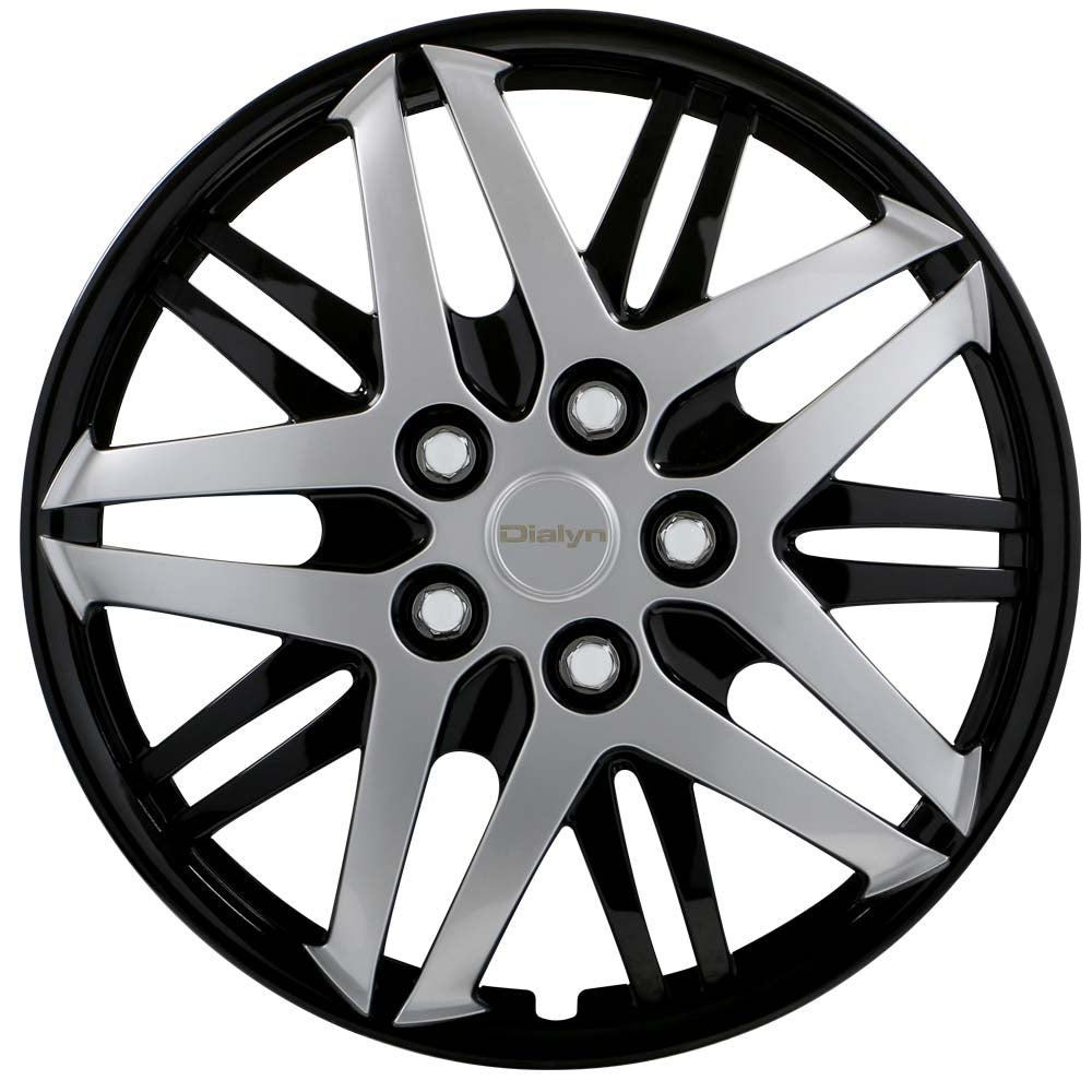 Dialyn Hubcaps Style 135 - 17" Silver/Black - Set Of 4 – ICP Automotive ...